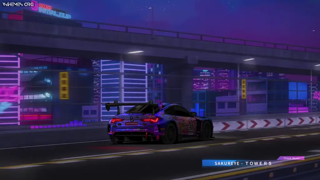 Live wallpaper Initialclip BMW M4 download on VSThemes.org