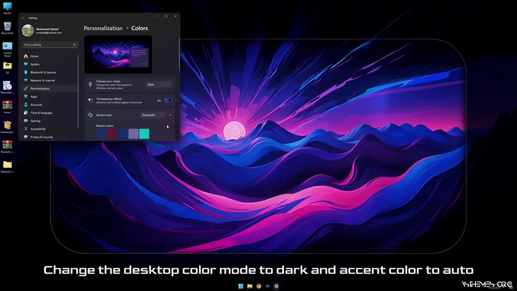 Skin Aesthetic purple for Rainmeter download on VSThemes.org