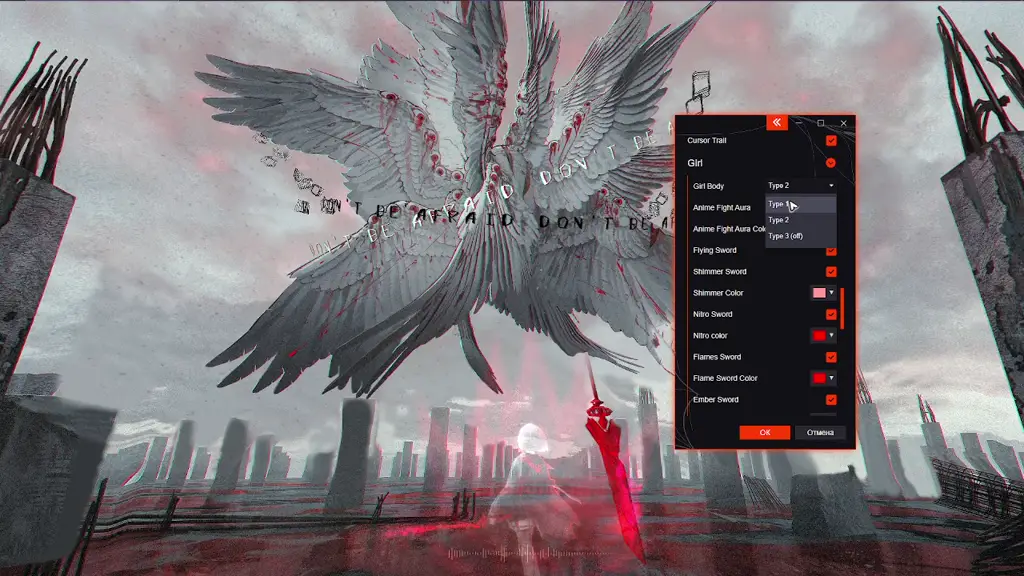 Live wallpaper Girl opposite angel download on VSThemes.org