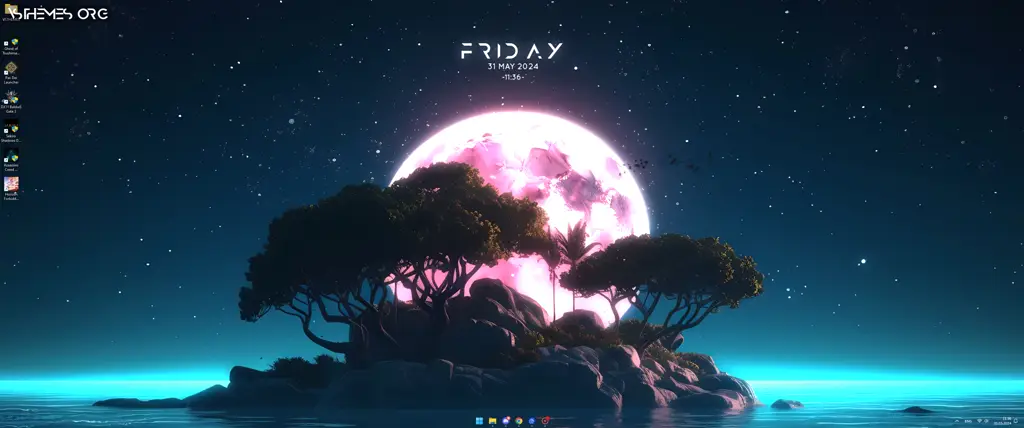 Live wallpaper Moonlit night download on VSThemes.org