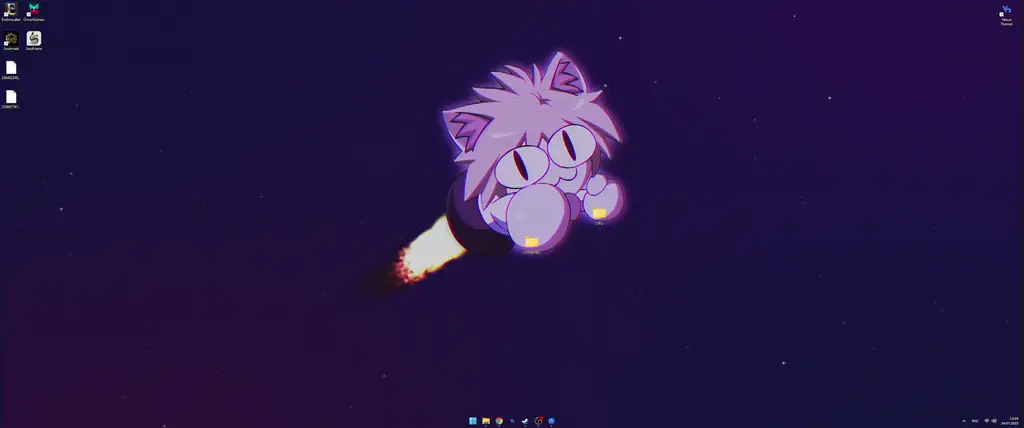 Live wallpaper Neco Arc Rocket download on VSThemes.org