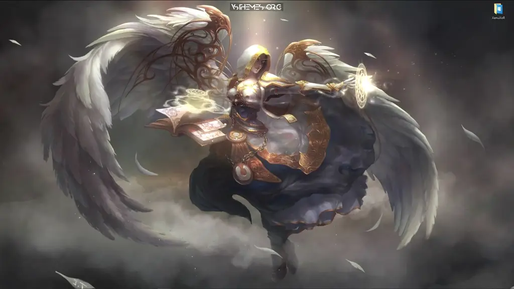 Live wallpaper Soaring Angel - World of Warcraft download on VSThemes.org