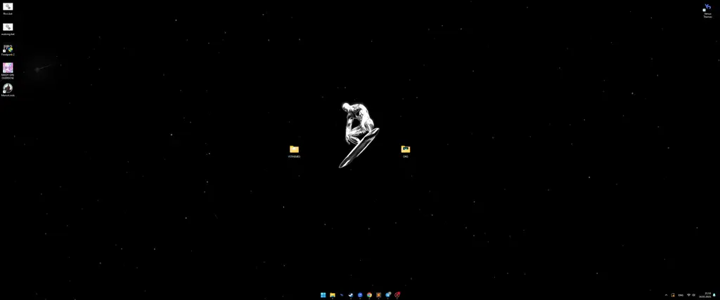 Live wallpaper Silver Surfer in Space download on VSThemes.org