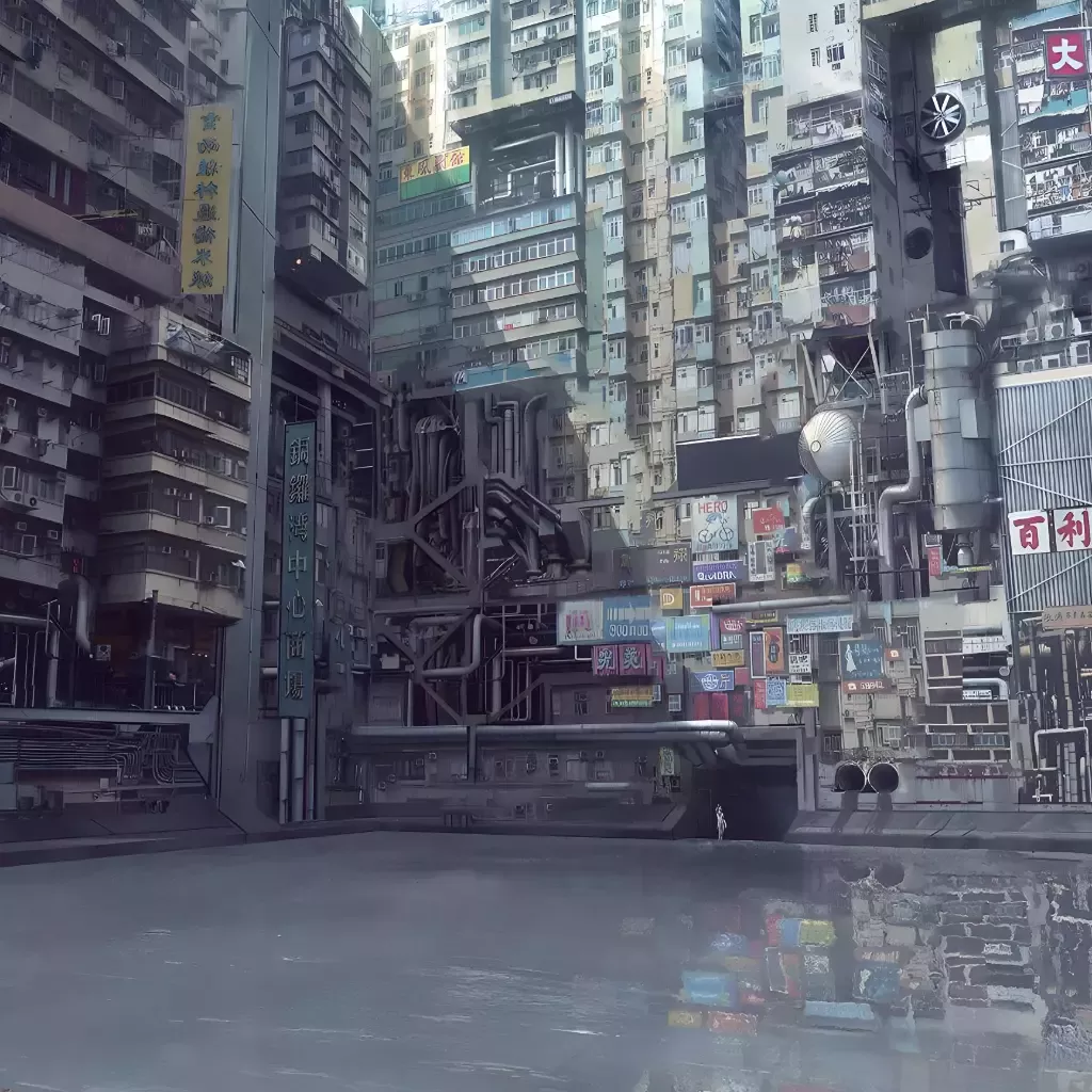 Live wallpaper Ghost in The Shell Buildings (4K with main ost) download ...