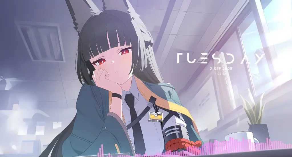 Live wallpaper Bored Miyabi (ZZZ) download on VSThemes.org