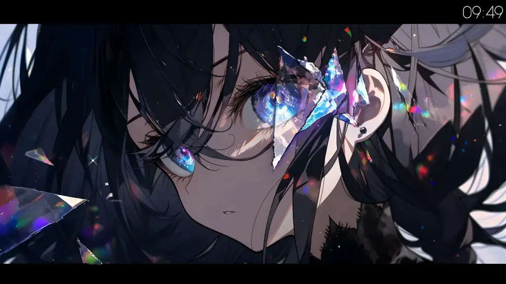 Live wallpaper Crystal eyes v3 download on VSThemes.org