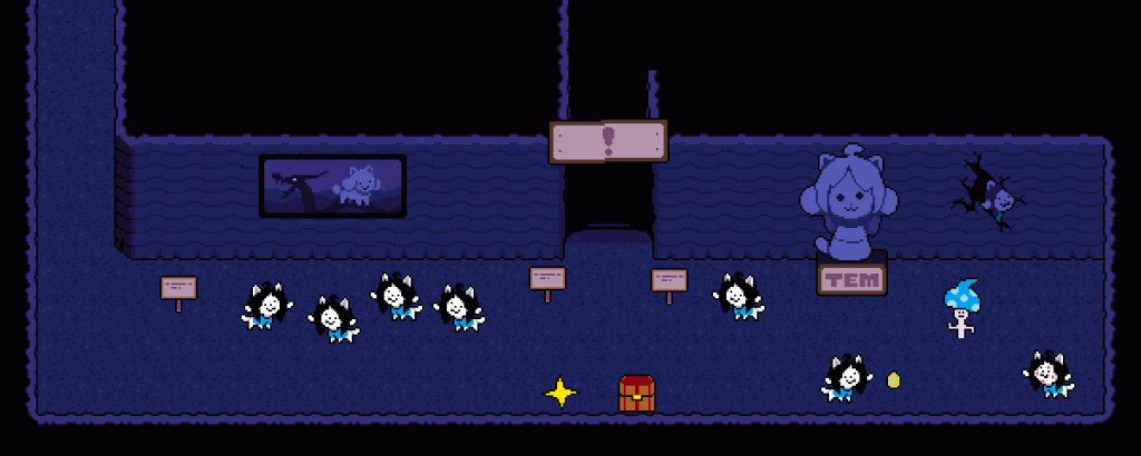 Живые обои Undertale - Tem Village скачать на VSThemes.org