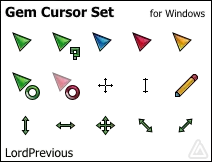 Cursors Gem by LordPrevious on Windows download on VSThemes.org