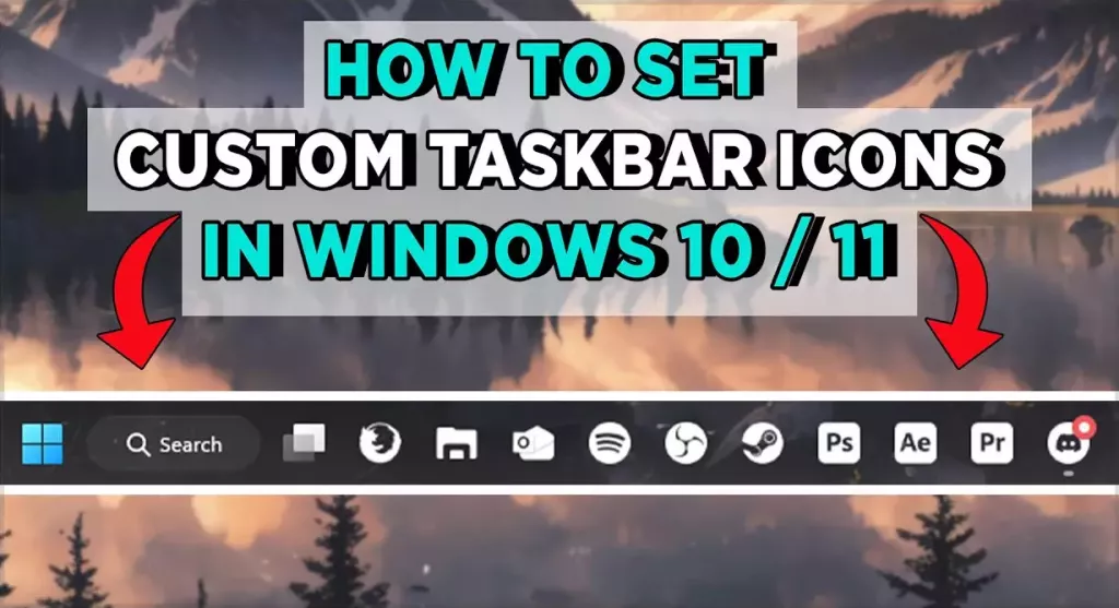 How to replace icons on the Windows taskbar