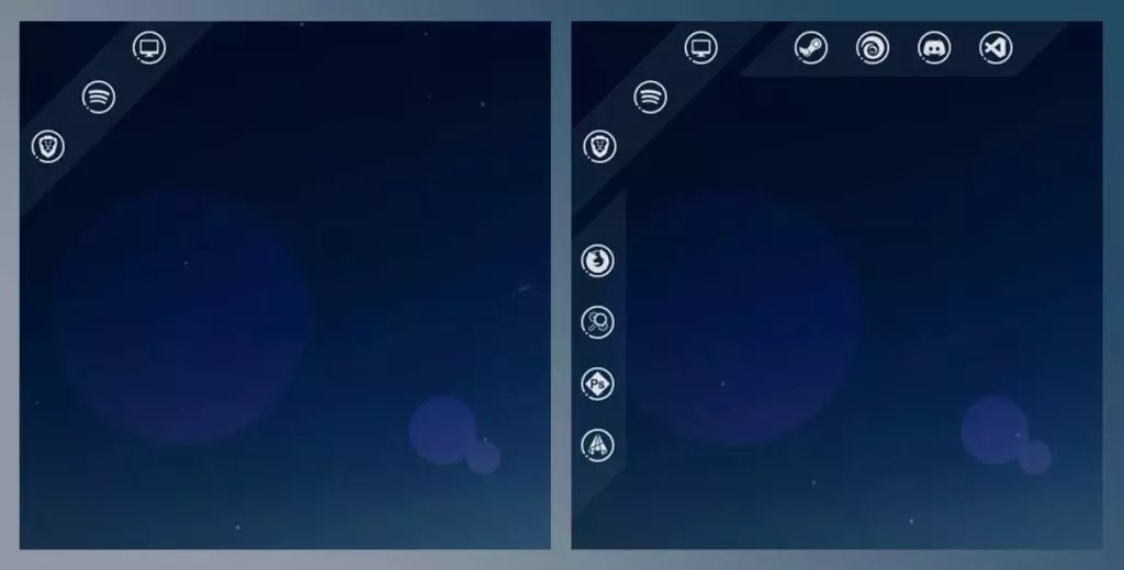 Skin Corner Dock for Rainmeter download on VSThemes.org