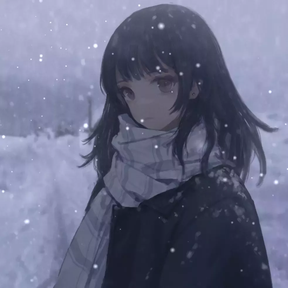 Живые обои sad winter girl скачать на VSThemes.org
