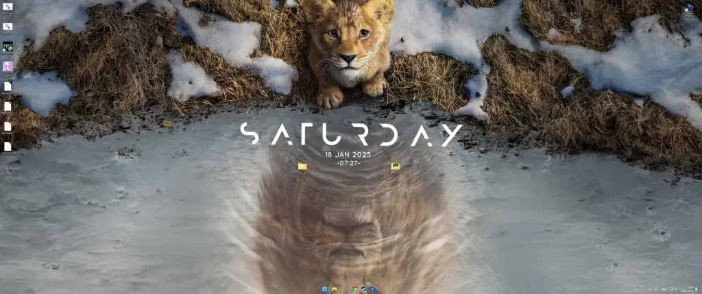 Live wallpaper Mufasa reflection download on VSThemes.org