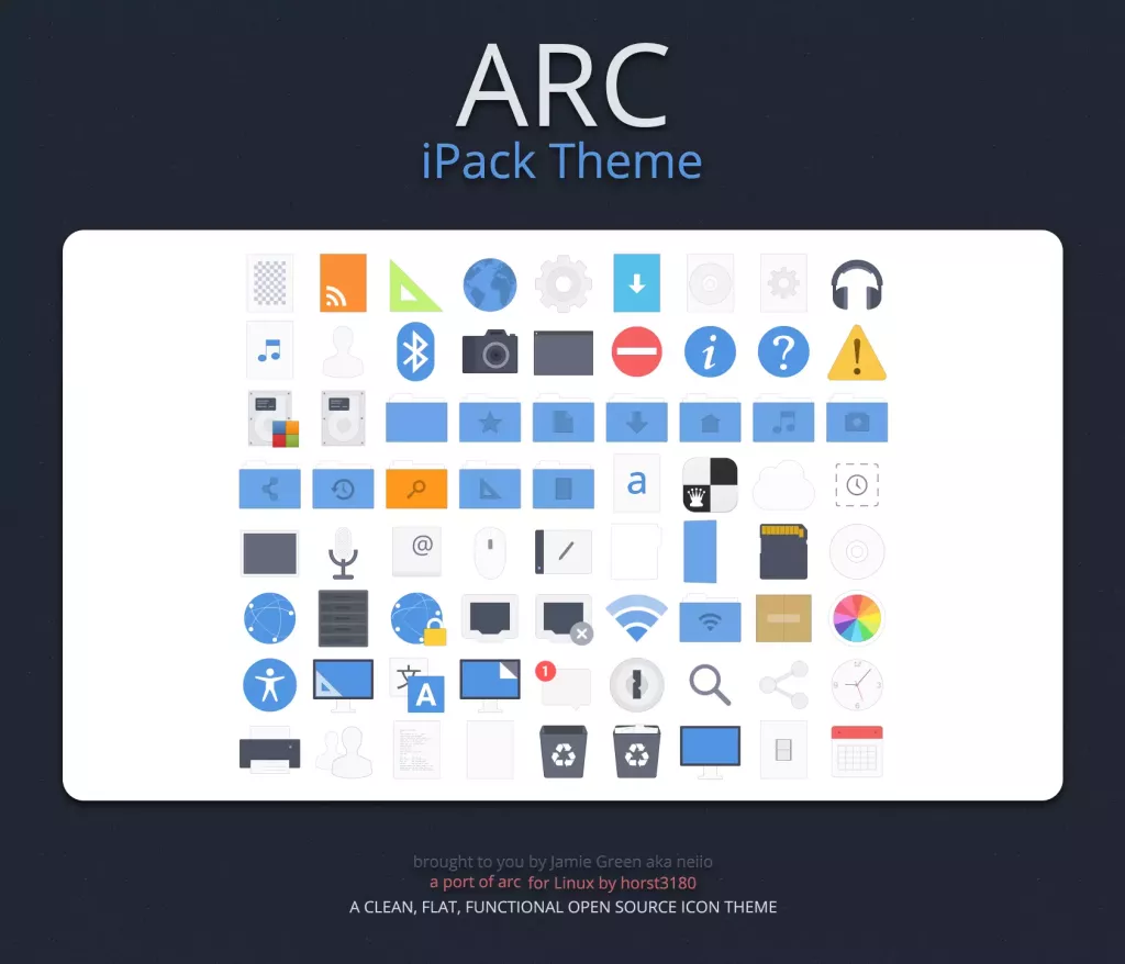 Icons Arc by horst3180 iPack download on VSThemes.org