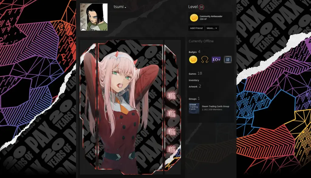 Steam Artwork Zero Two (PAX) download on VSThemes.org