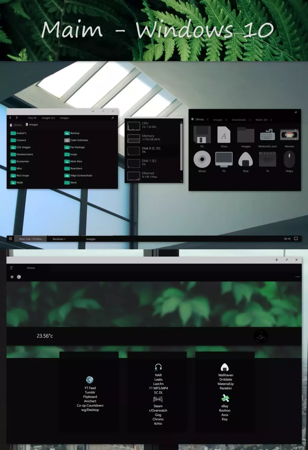 Theme Mime, black for Windows 10 download on VSThemes.org