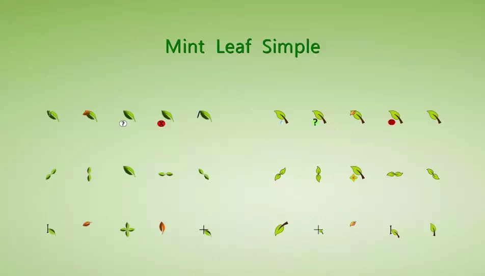 Cursors Green Leaf on Windows download on VSThemes.org