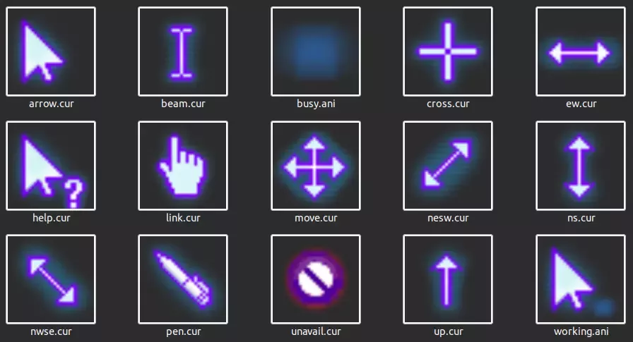 Cursors Battlefield 3, purple version on Windows download on VSThemes.org