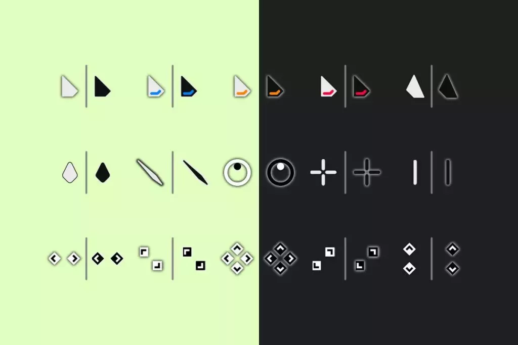Cursors Black and gray minimalism with shadow on Windows download on ...