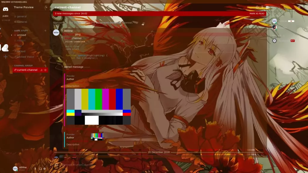 Тема Fujiwara no Mokou для Discord скачать на VSThemes.org