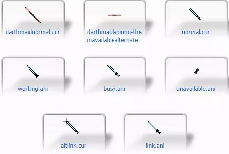 Cursors Glowing Sword on Windows download on VSThemes.org