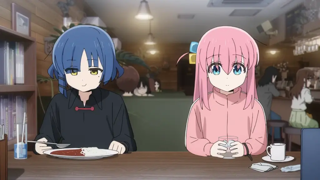 Live wallpaper Ryo Yamada eating (Bocchi the Rock) download on VSThemes.org