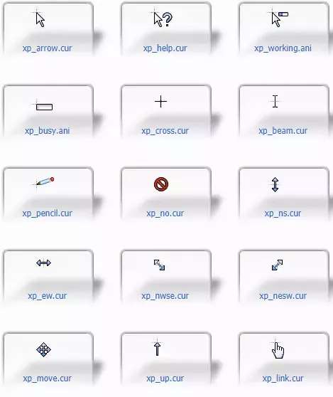 Cursors Windows XP HD version on Windows download on VSThemes.org