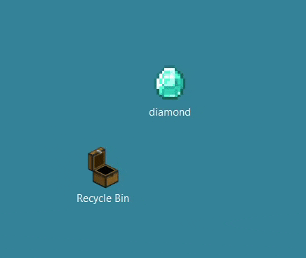 Icons Minecraft Chest Recycle bin download on VSThemes.org