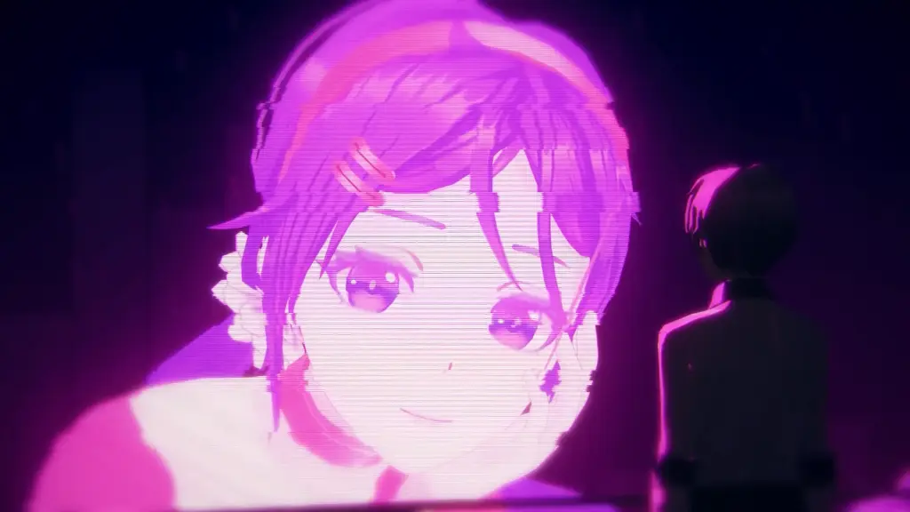 Live wallpaper Neon Mita, Blade Runner 2049 parody download on VSThemes.org