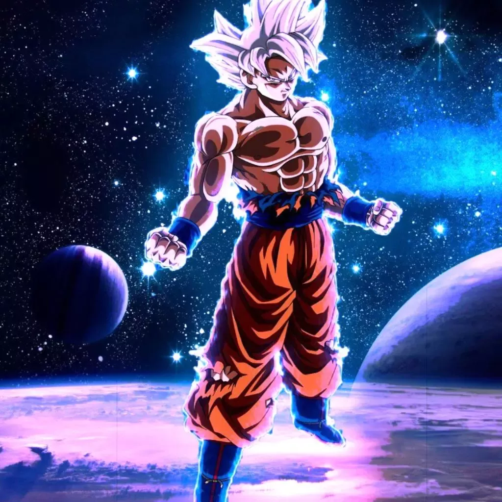 Live wallpaper Son Goku Ultra Instinct download on VSThemes.org