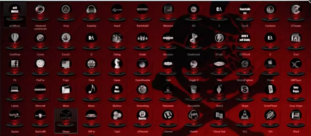 Icons Red Collection download on VSThemes.org