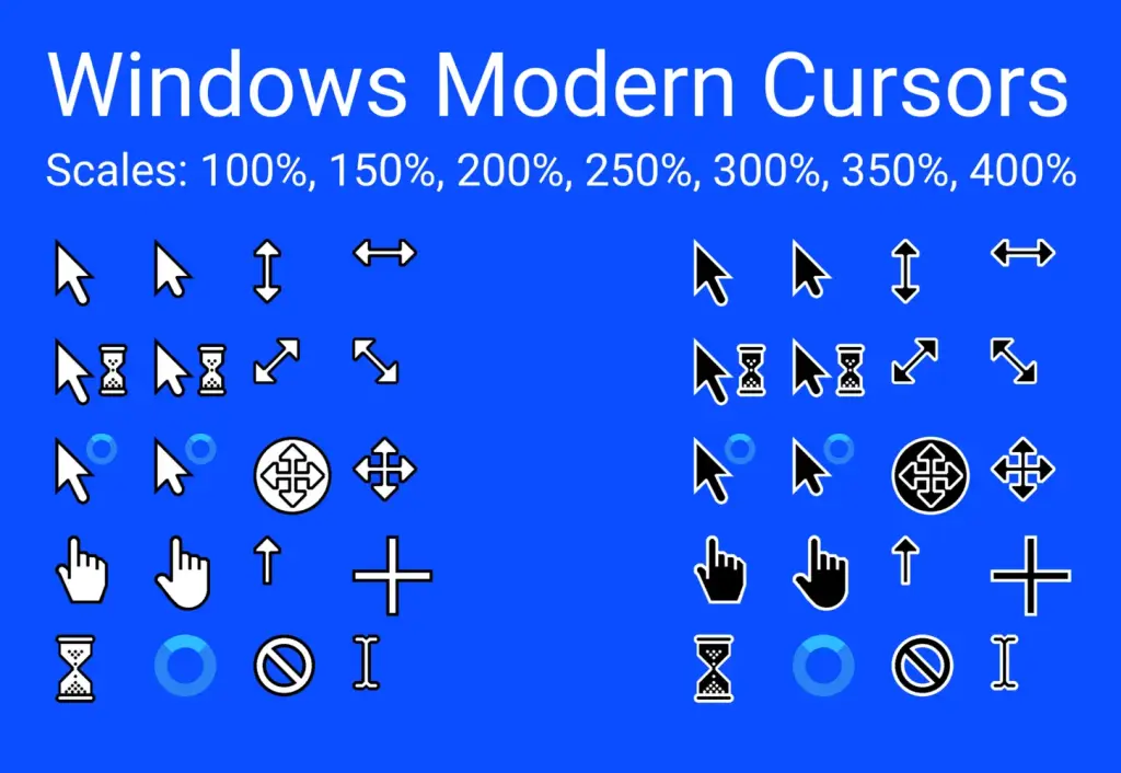Cursors Modern v2 on Windows download on VSThemes.org