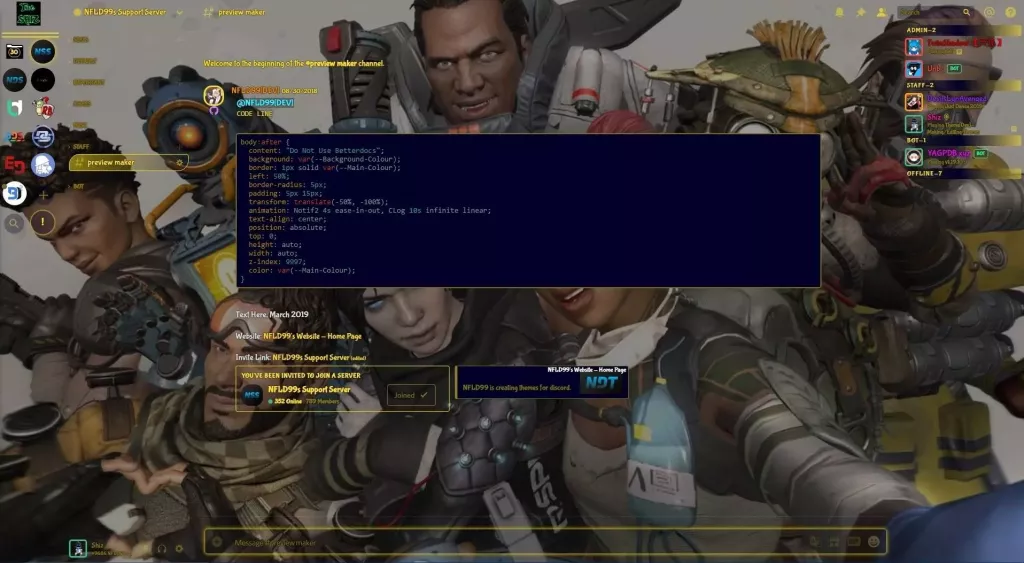 Theme Apex Legends for Discord download on VSThemes.org
