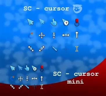 Cursors Simple blue pointers on Windows download on VSThemes.org