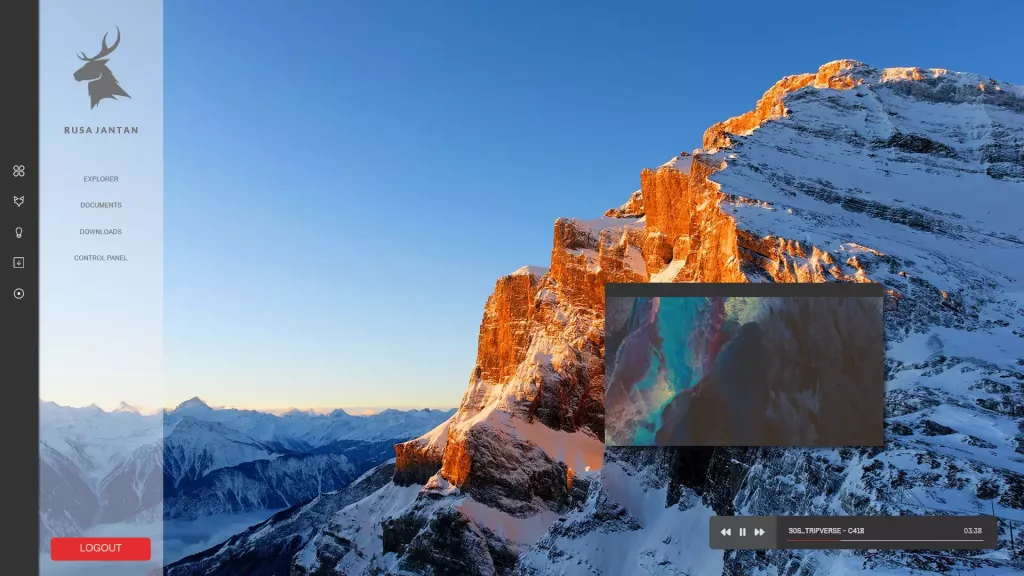 Skin Vertical menu, side panel for Rainmeter download on VSThemes.org