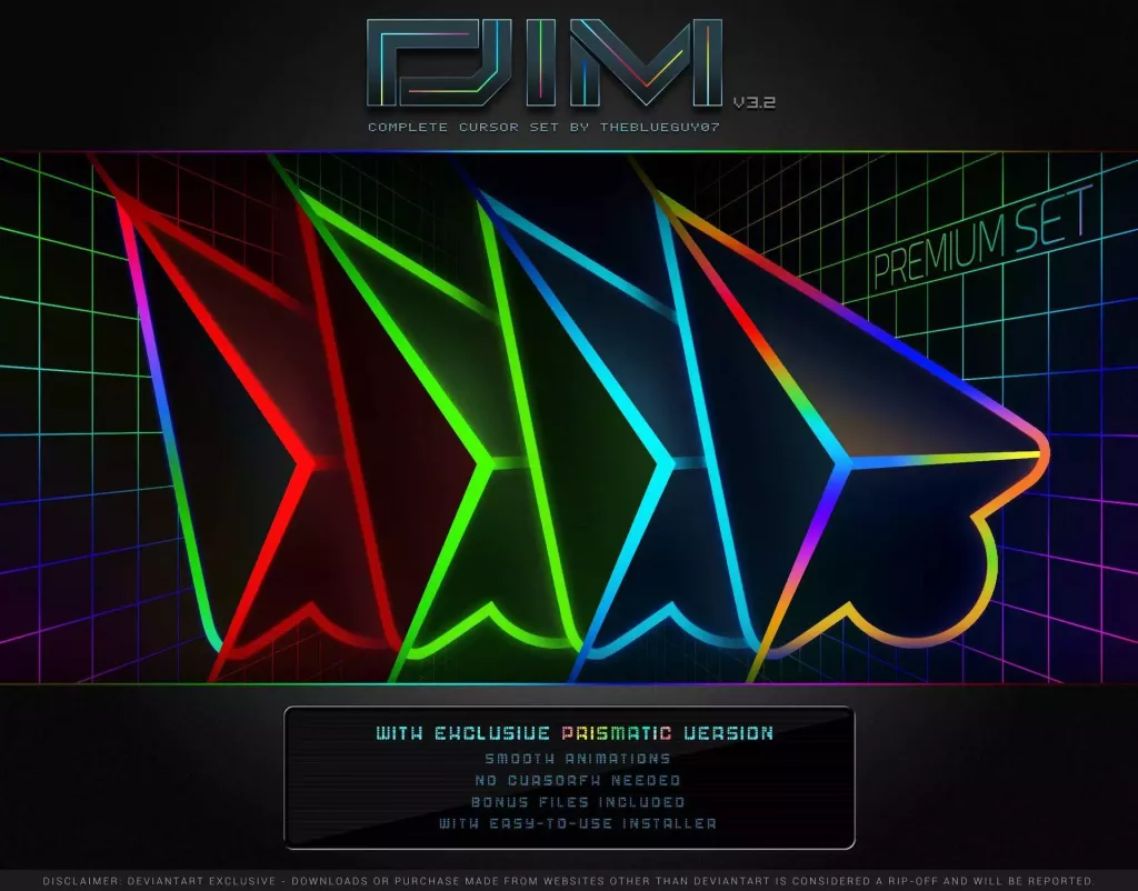 Cursors DIM v3.2 / Premium Prismatic Version on Windows download on ...