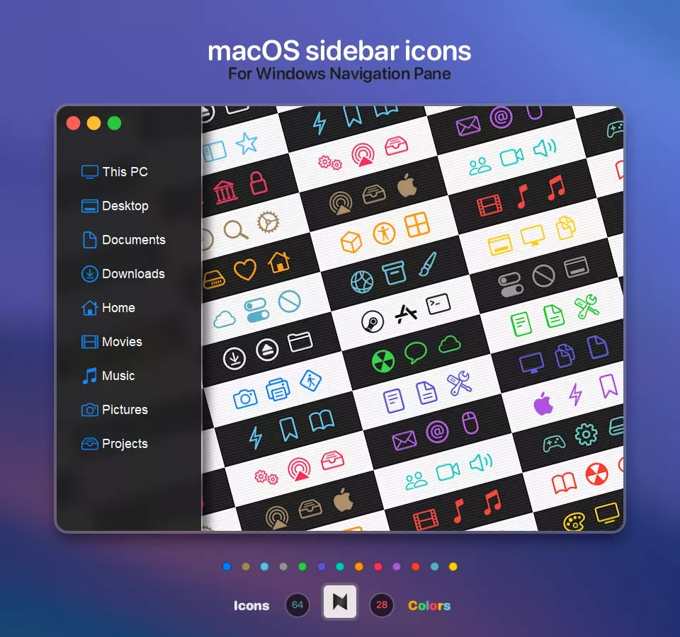Icons macOS Sidebar for 7tsp download on VSThemes.org
