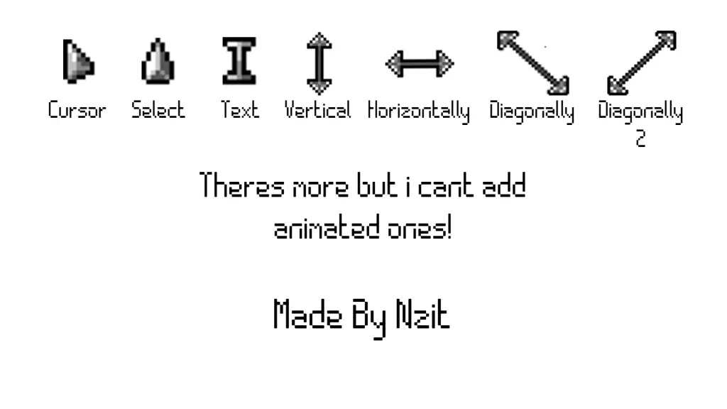 Курсоры Бедрок Маинкрафт для Windows скачать на VSThemes.org