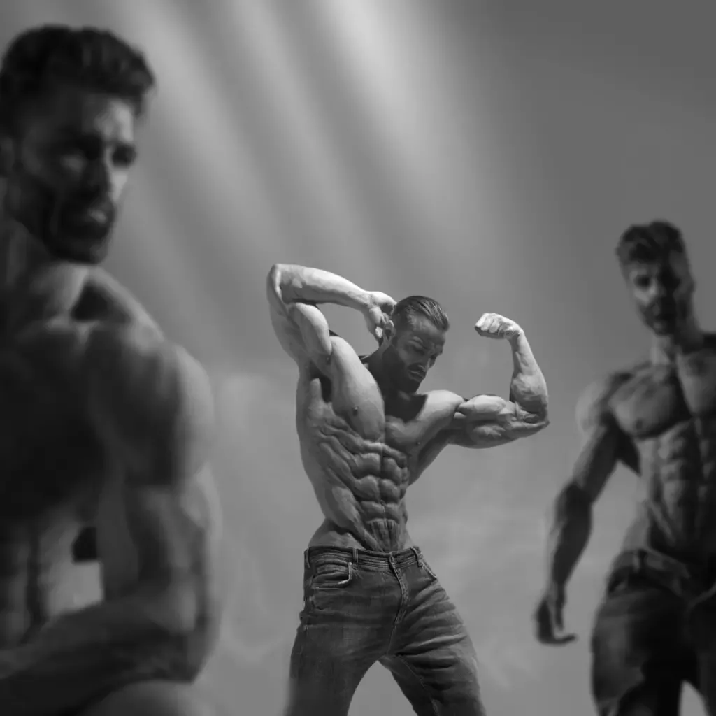 Живые обои gigachad скачать на VSThemes.org