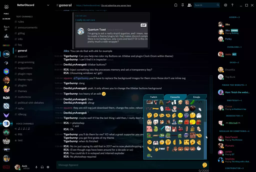 Theme Elegant Blue for Discord download on VSThemes.org