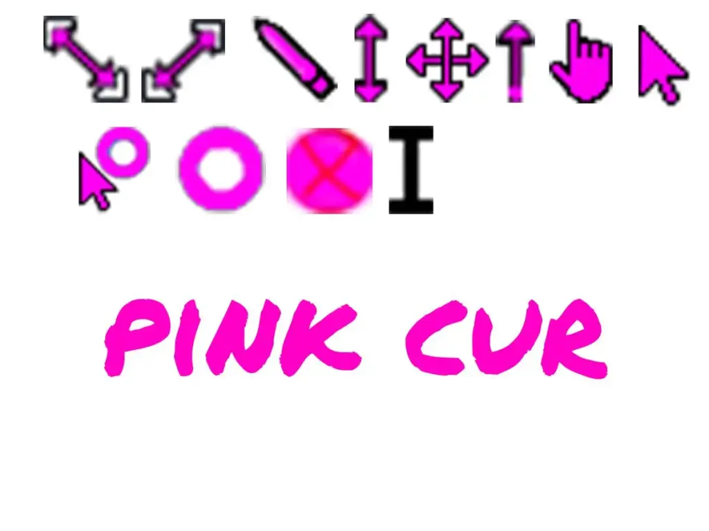 Cursors Pink on Windows download on VSThemes.org