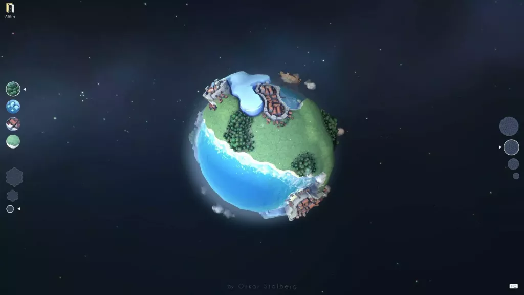 Live wallpaper Polygonal planets, interactive version download on ...