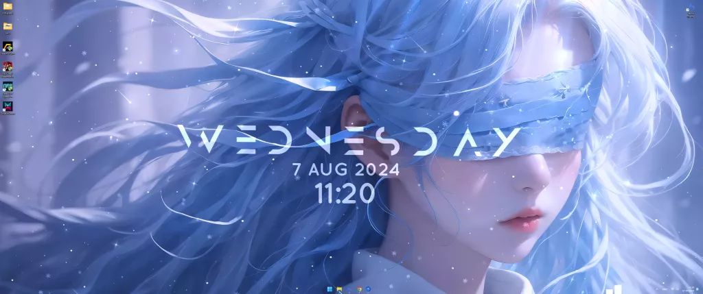 Live wallpaper Blindfolded girl download on VSThemes.org