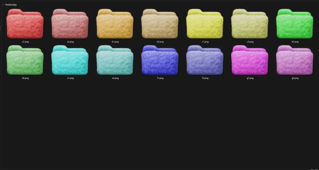 Icons Fluffy Colourful download on VSThemes.org