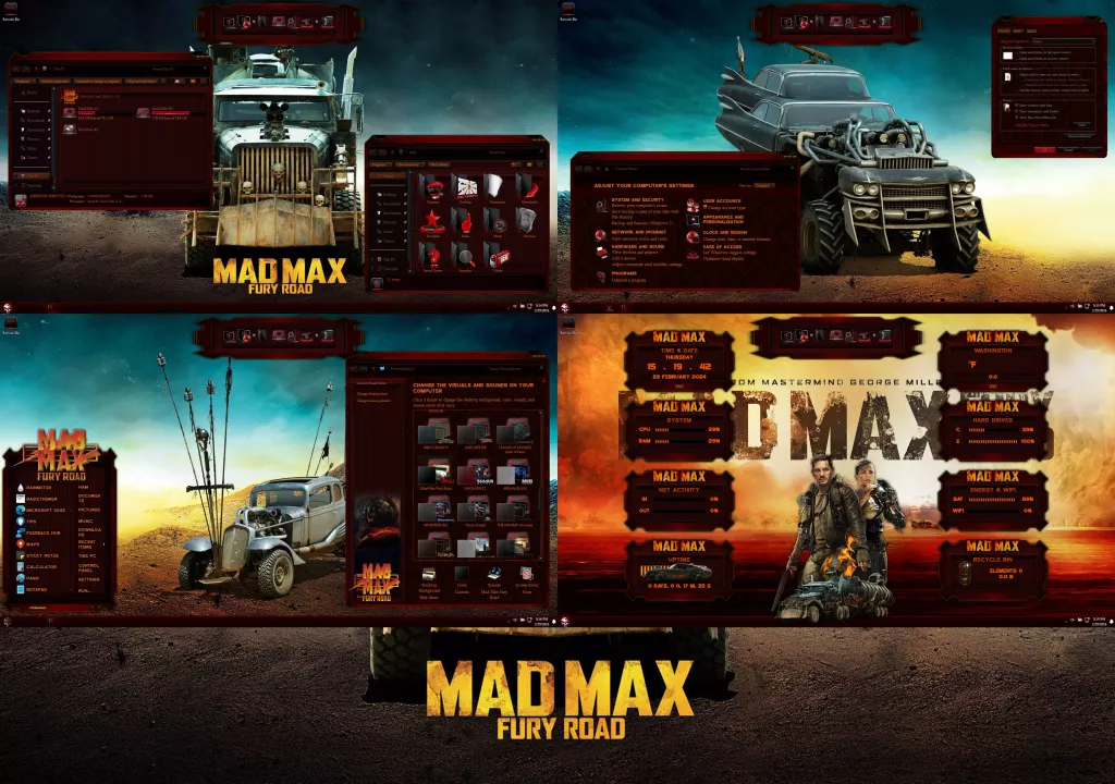 Theme Mad Max for Windows 11 download on VSThemes.org