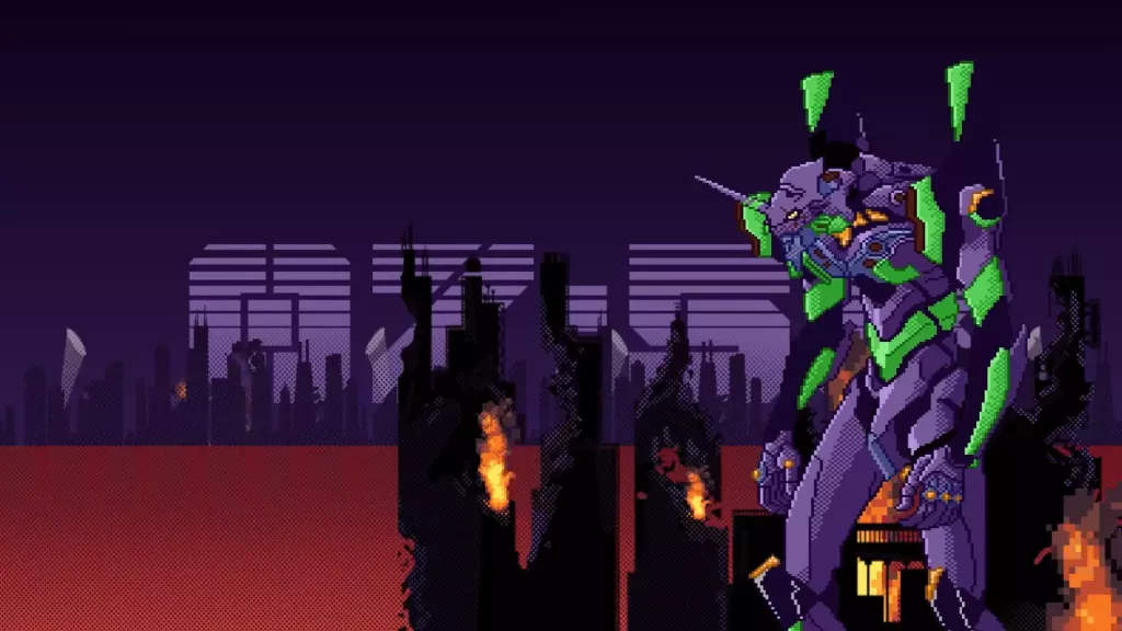 Live wallpaper Evangelion EVA 01 / Pixel / BY AKIBA ILLUSION download ...