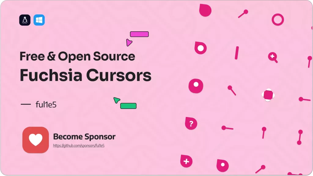 Cursors Fuchsia on Windows download on VSThemes.org