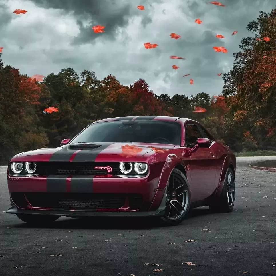 Live wallpaper Red Dodge challenger download on VSThemes.org