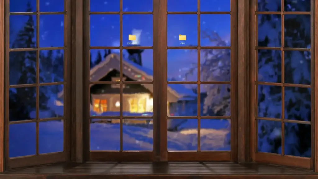 Live wallpaper Snow outside the window download on VSThemes.org