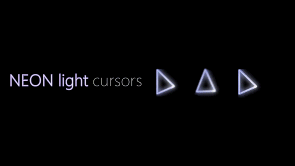 Cursors Neon triangle on Windows download on VSThemes.org