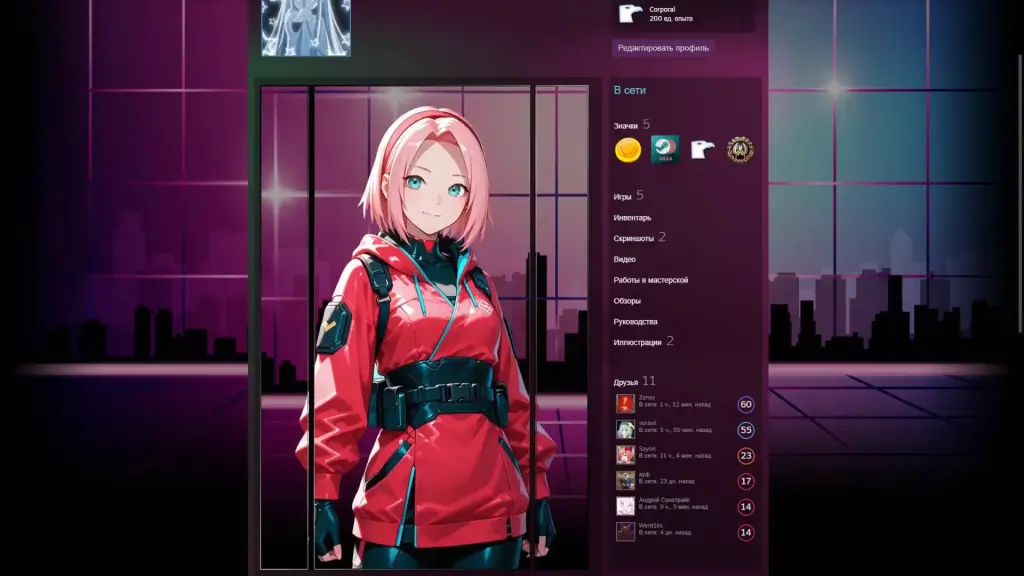 Steam Artwork Sakura Haruno download on VSThemes.org